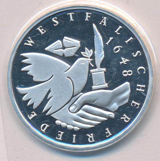 10 марок. Германия. Вестфальский мир. Упаковка. 1998G