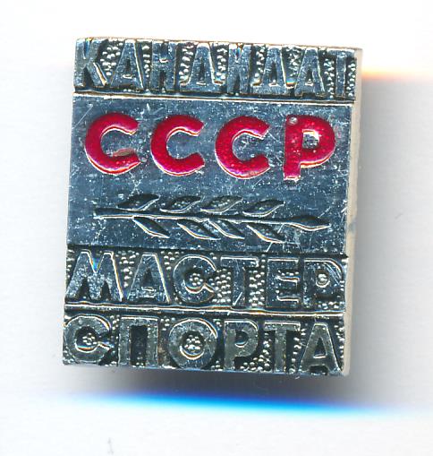 Знак. Кандидат в мастера спорта СССР.